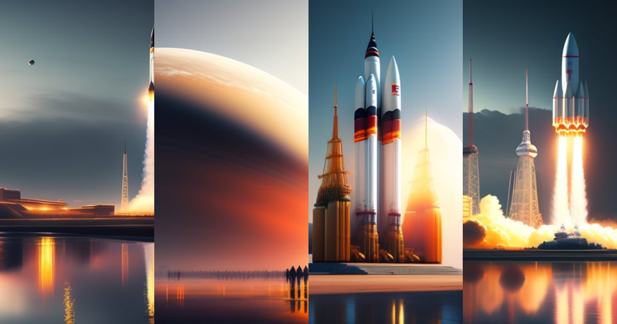 Lexica - A saturn v rocket on the launch pad, intricate, elegant ...