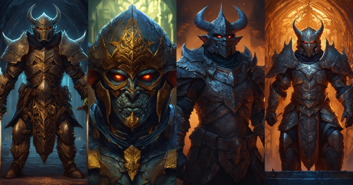 Lexica - A full body orc wearing a helmet, symmetrical epic fantasy art ...