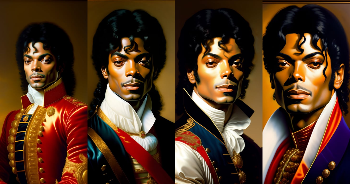 Lexica - Portrait of Michael Jackson, oil on canvas, highly detailed ...