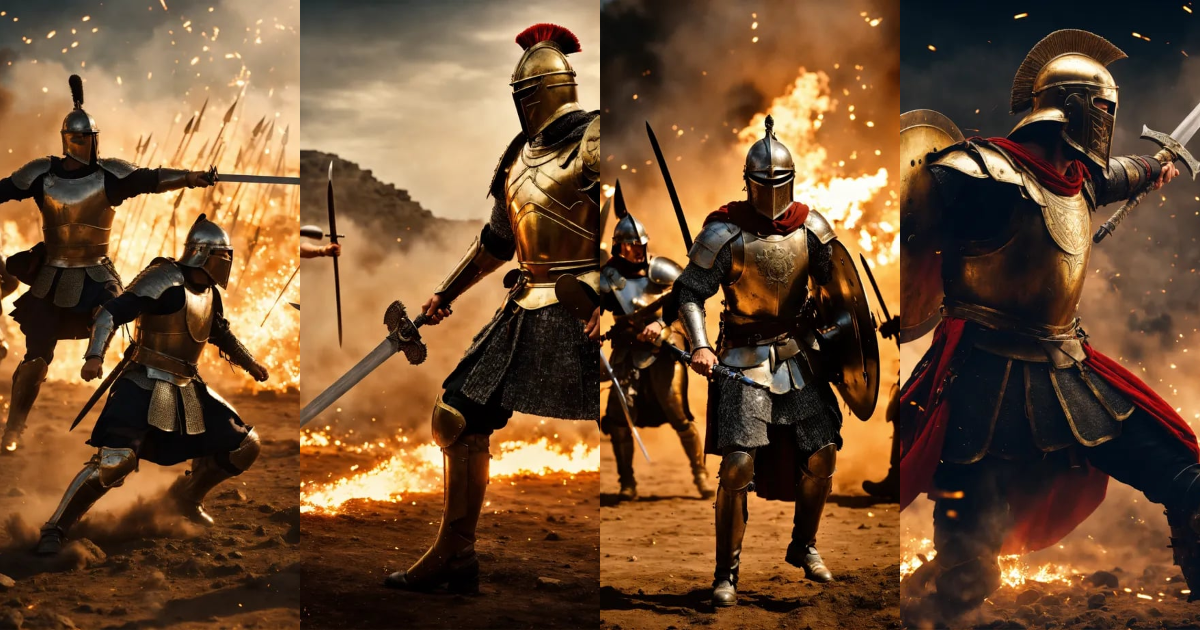 Lexica - Héctor, Aquiles, Clash of metal echoing the battlefield ...
