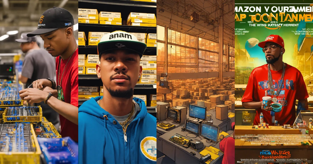 Lexica - Amazon Rap Tournament winner gets a job Amazon processing facility