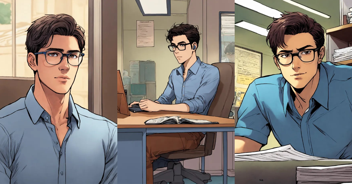 Lexica - Comic character's name Nole. Around 18 with dark brown hair ...