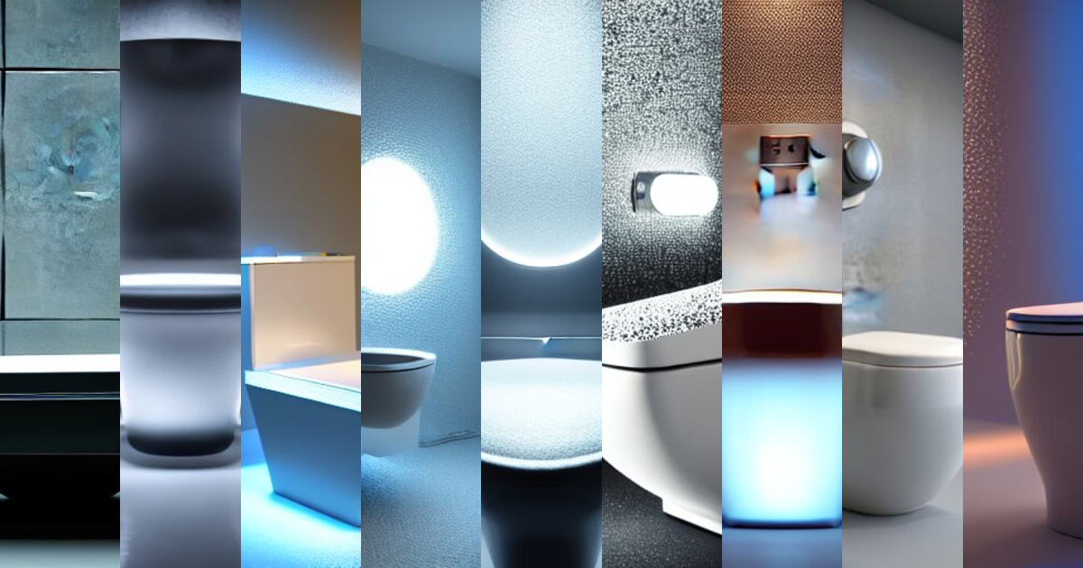 Lexica - : futuristic abstract bubbly toilet, cinematic lighting, hyper ...