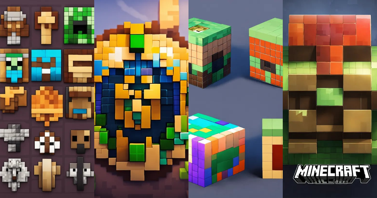 Lexica - Combination of minecraft logo and a create mod logo