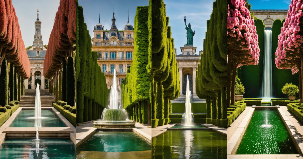 Lexica - Water falls, geneva water fountain jet d’eau, cypress trees ...