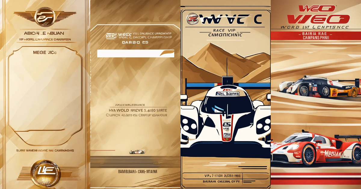 Lexica - WEC World endurance championship card VIP ID pass background ...