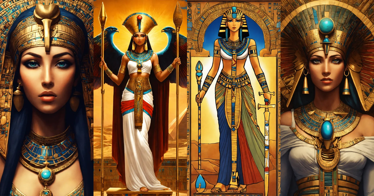 Lexica - The beautiful goddess of Egypt, Isis, should be depicted as a strong figure. Her eyes ...