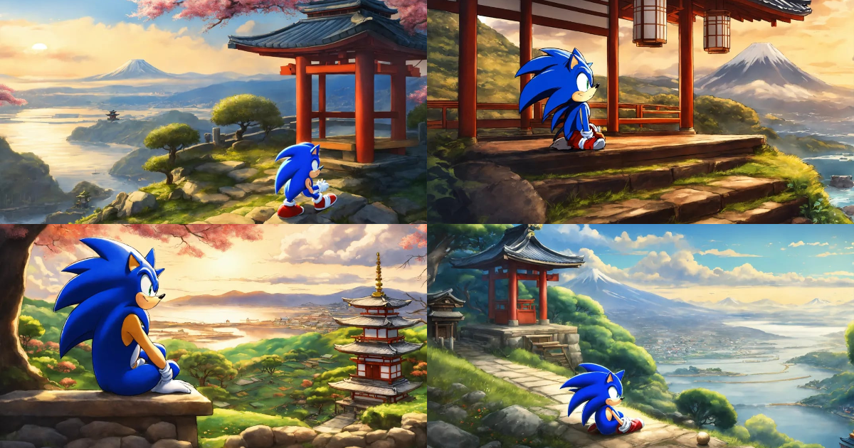 Lexica - Masterpiece, best quality, Sonic the Hedgehog wearing robes ...