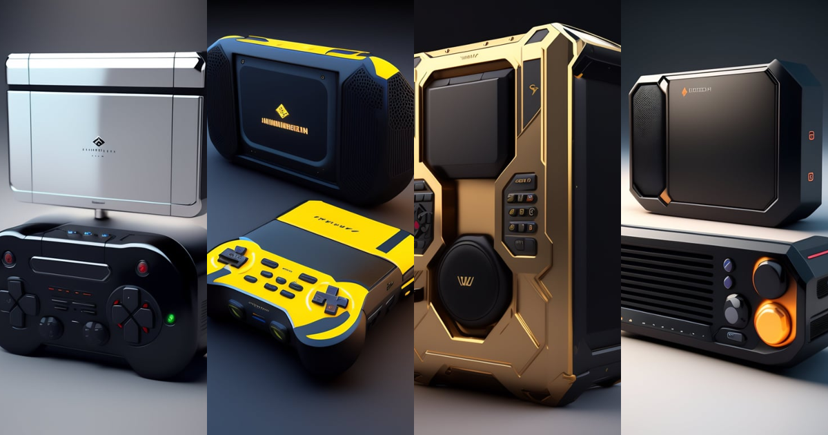 Lexica - Video game console made of garbage, photorealism, minimalism ...