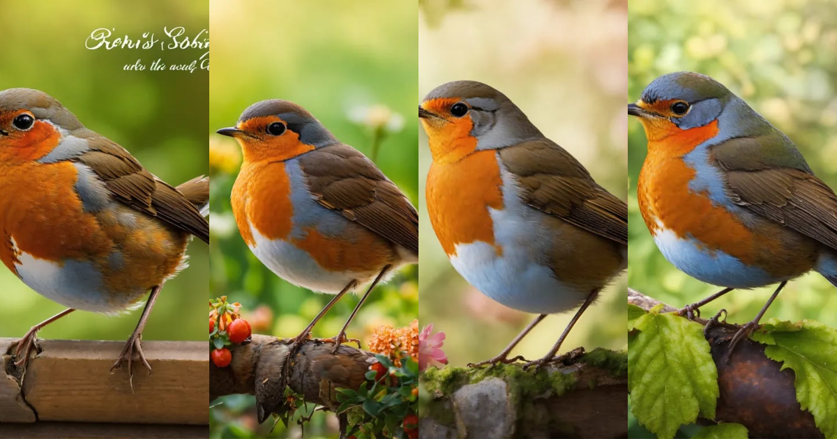 Lexica - Picture of a beautiful detailed robin bird with a label next ...
