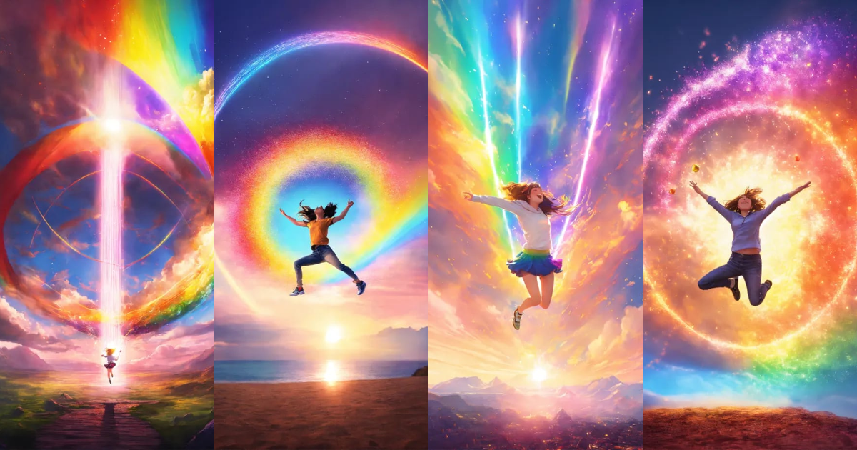 Lexica - Dimension jump with rainbow light, bliss and explosion of light