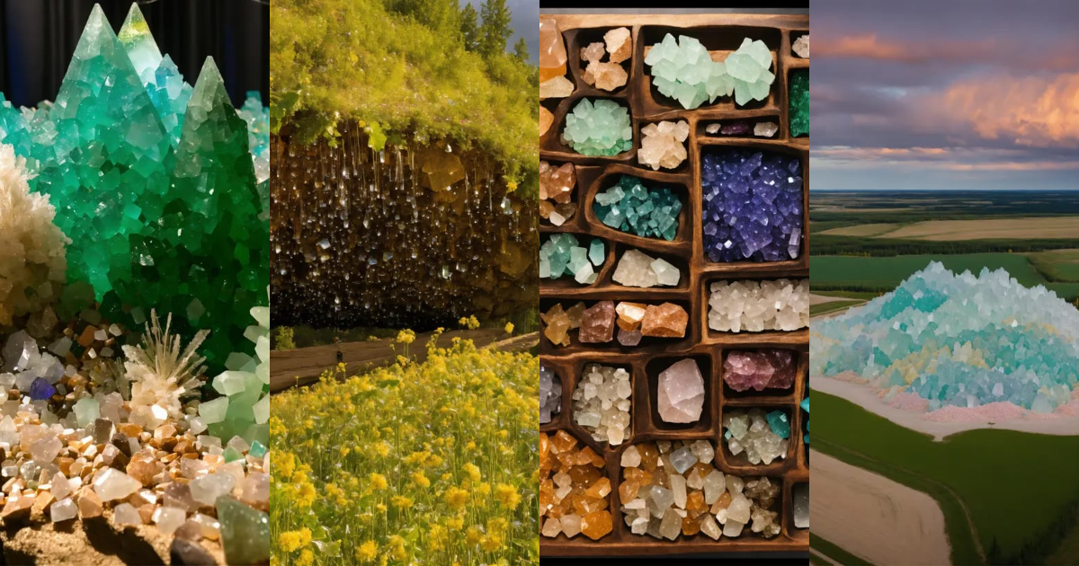 Lexica - Saskatchewan made of crystals and minerals