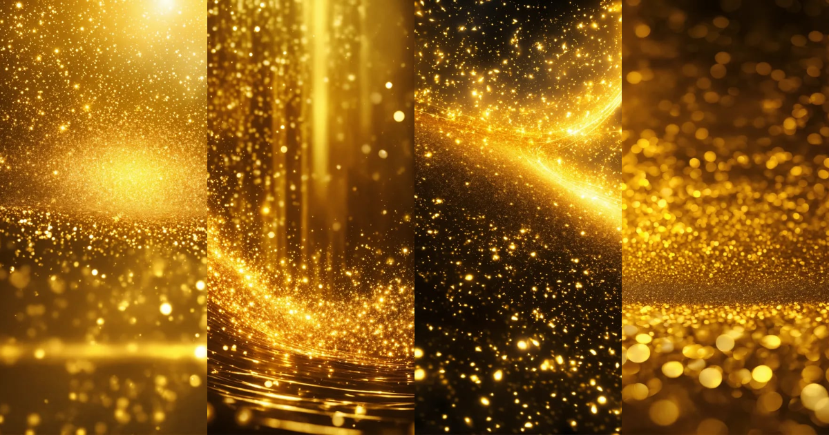Lexica - Gold dazzling effect background, background, 8k, full hd