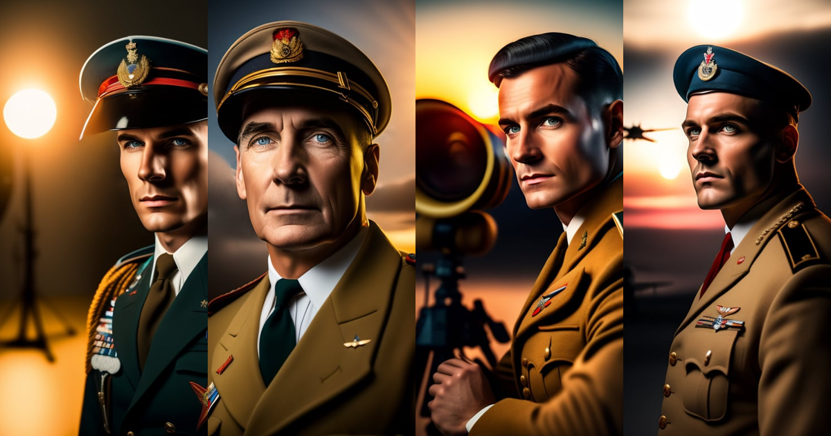 Lexica - Ww2, raf pilot, studio light, sunrise, weapon, 100% realistic ...