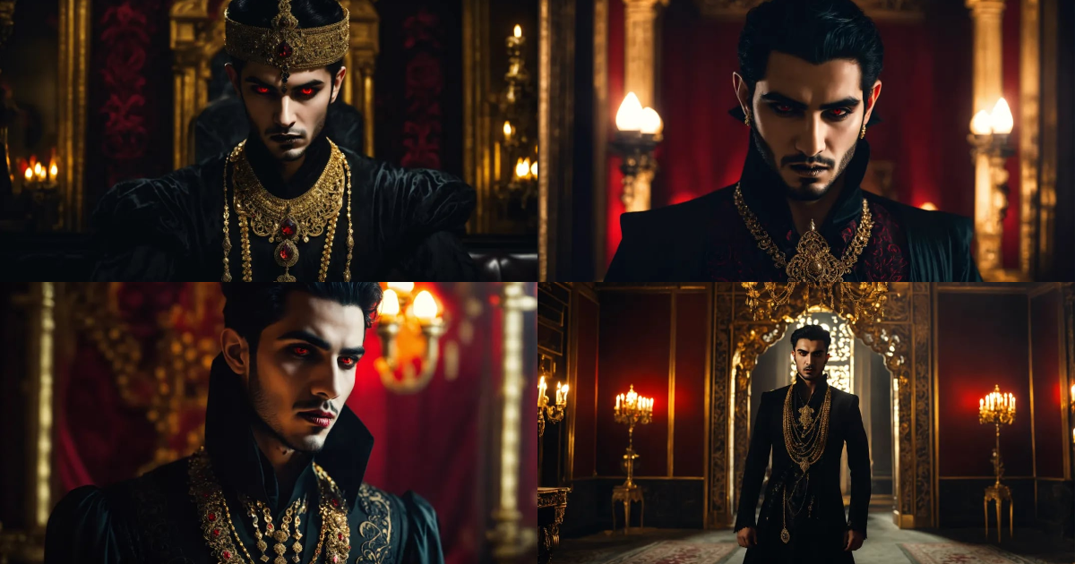 Lexica - Sinister and dramatic picture of a young handsome Arabic ...