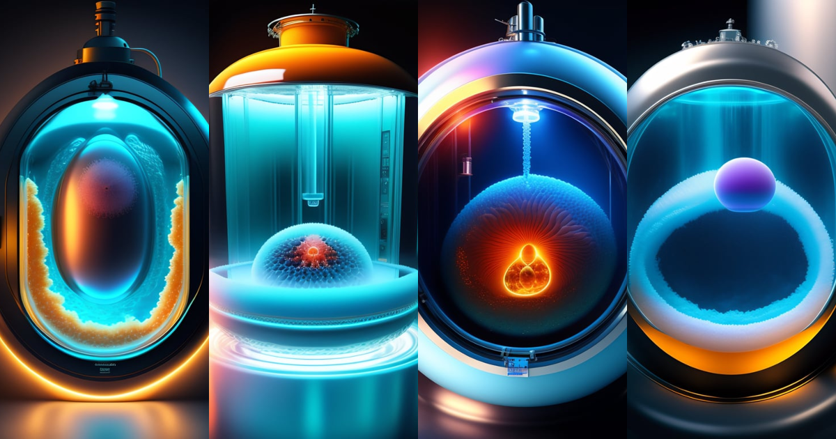 Lexica - A Human embryo in the fetal position submerged in an advanced ...