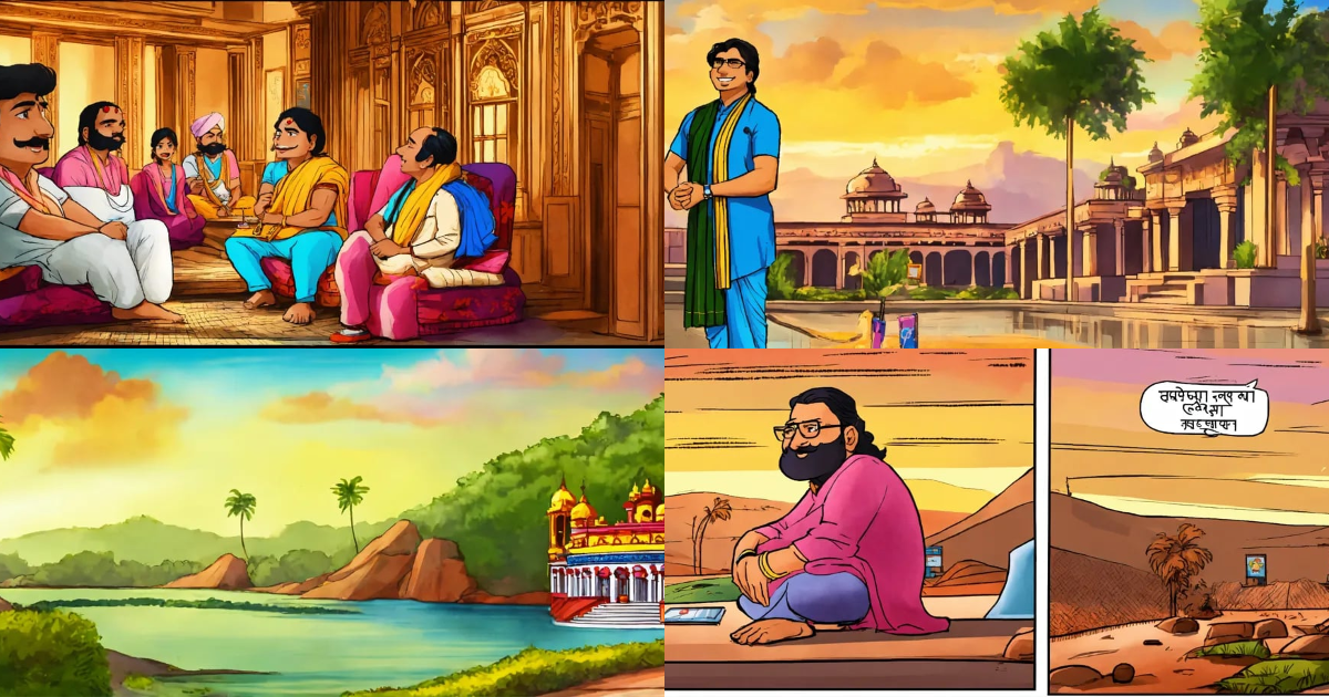 Lexica - Successfull raj.in cartoon