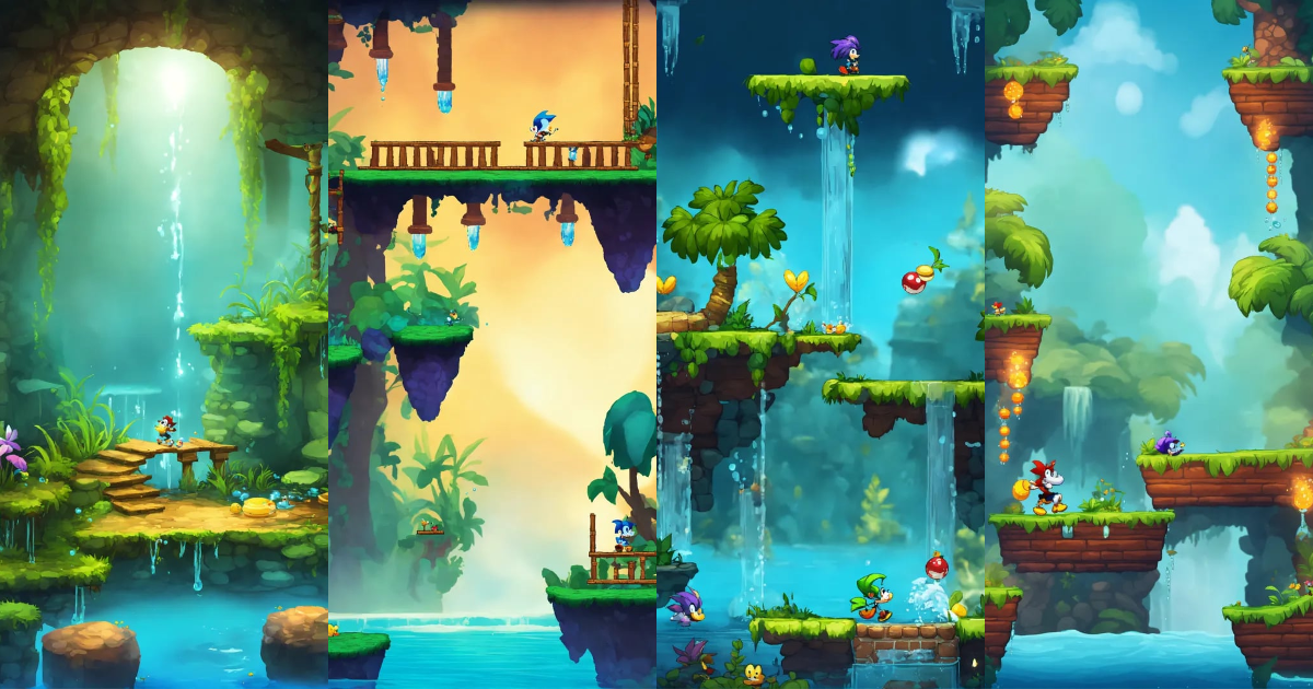 Lexica - 2d Rayman-style platform game with water scenes