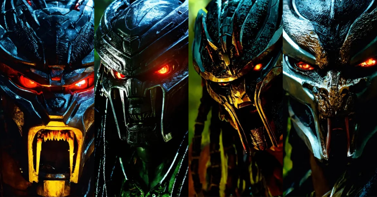 Lexica - Predator face movie, scary, 4k, forest, glowing eyes