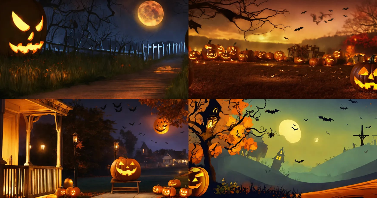 Lexica - Halloween scene