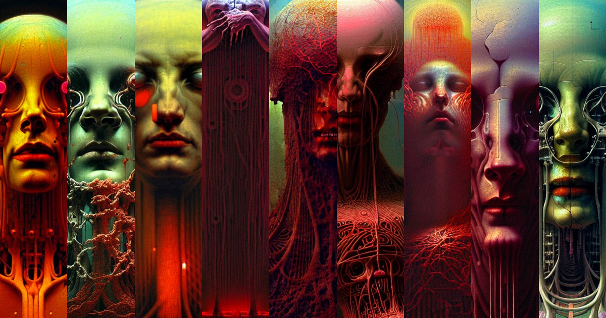 Lexica - Half buried god machine detailed painting by johann baptist ...
