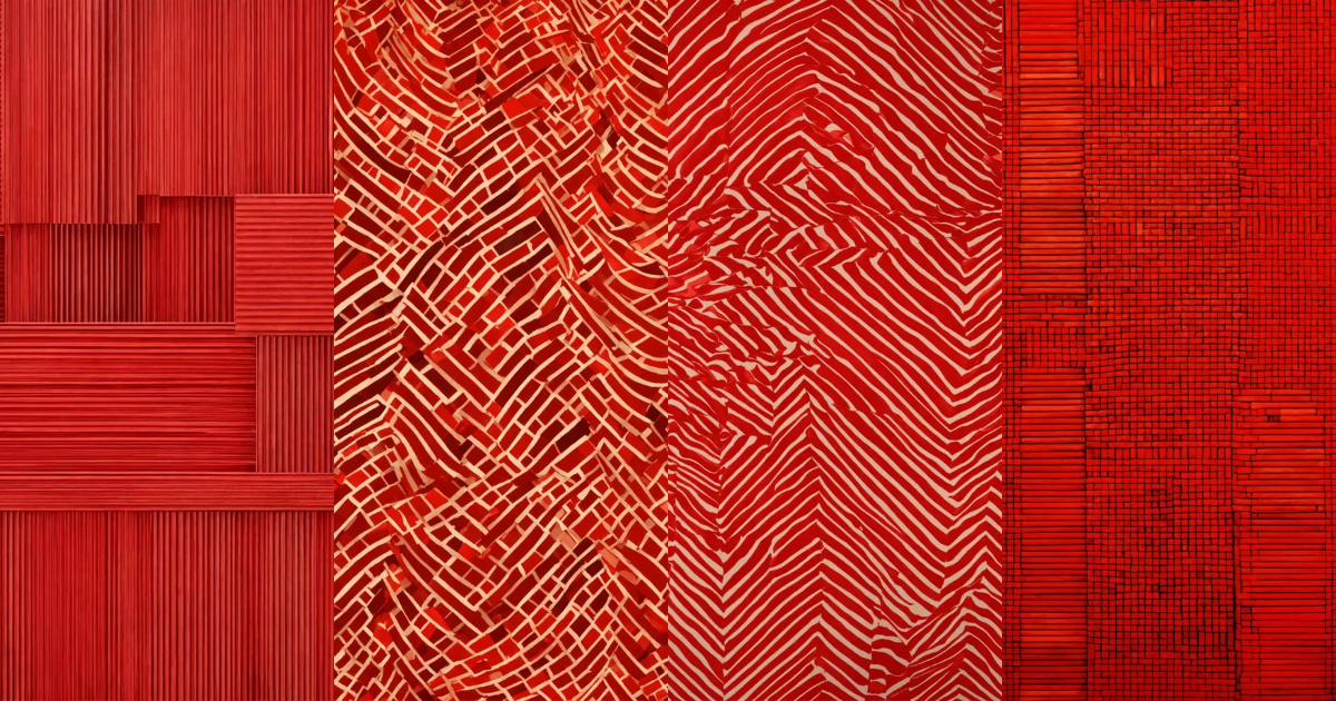 Lexica - Mundane abstract pattern using the color red