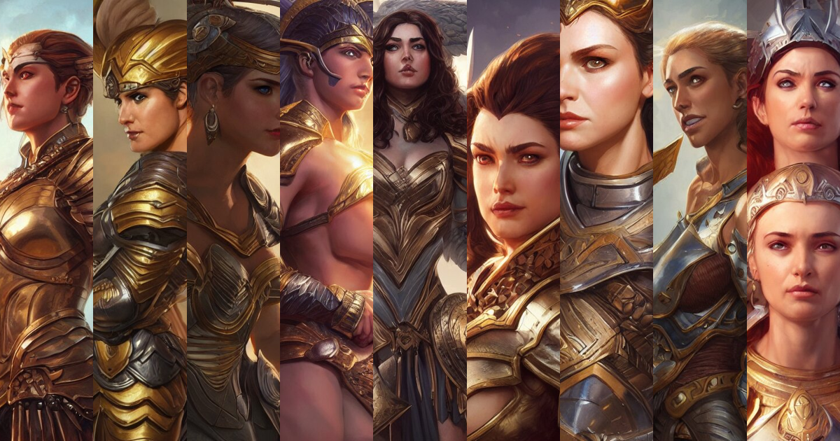 Lexica - Amazon valkyrie athena, d & d, fantasy, portrait, highly ...
