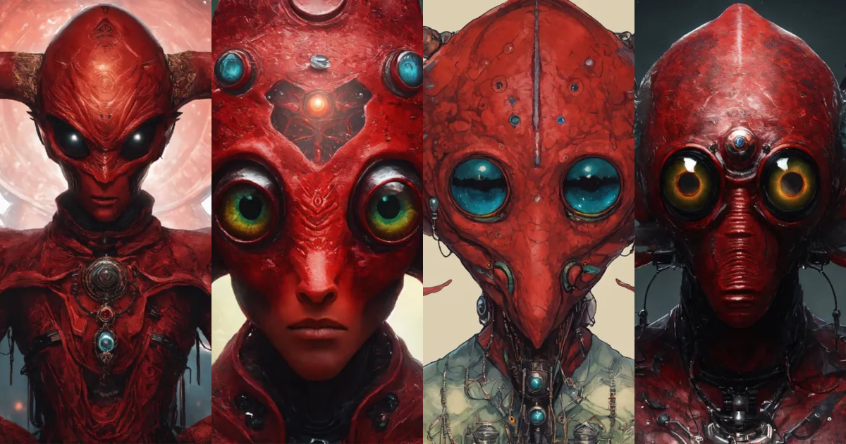 Lexica - Photo of red alien priest5 antennae2 nonhuman insectoid ...