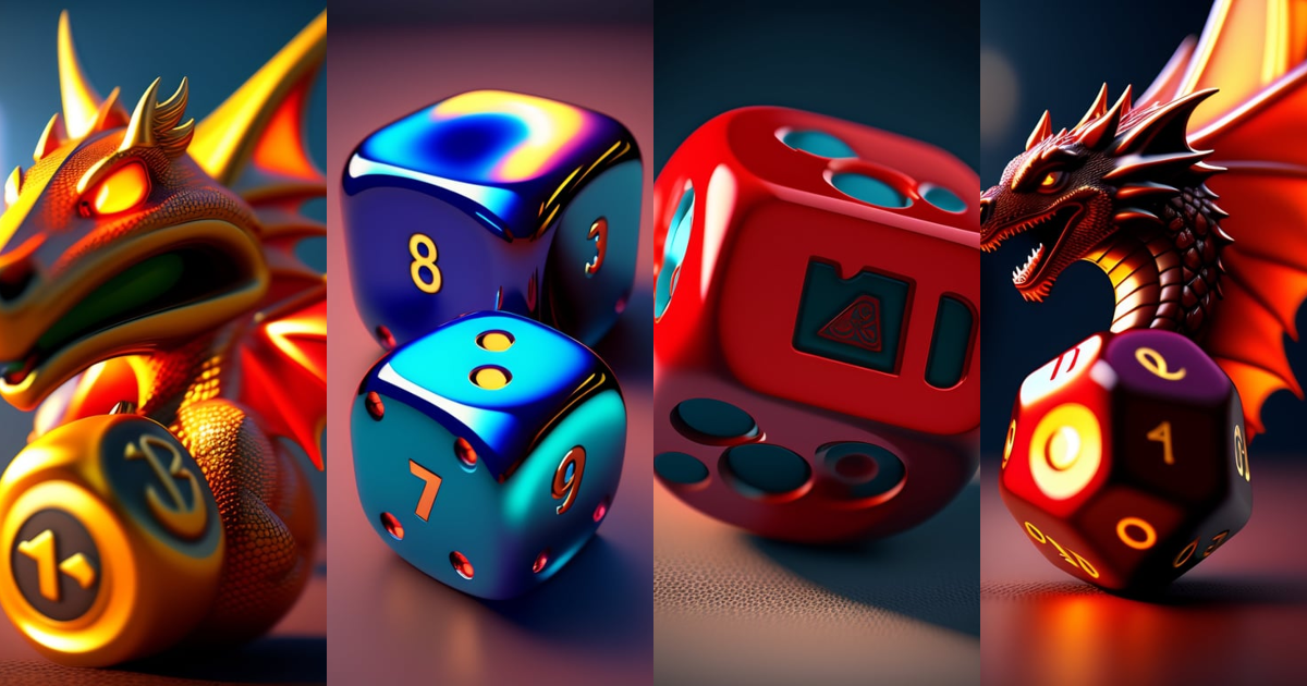Lexica - Cartoon ,8k resoultion,hyper realstic , dragon dice