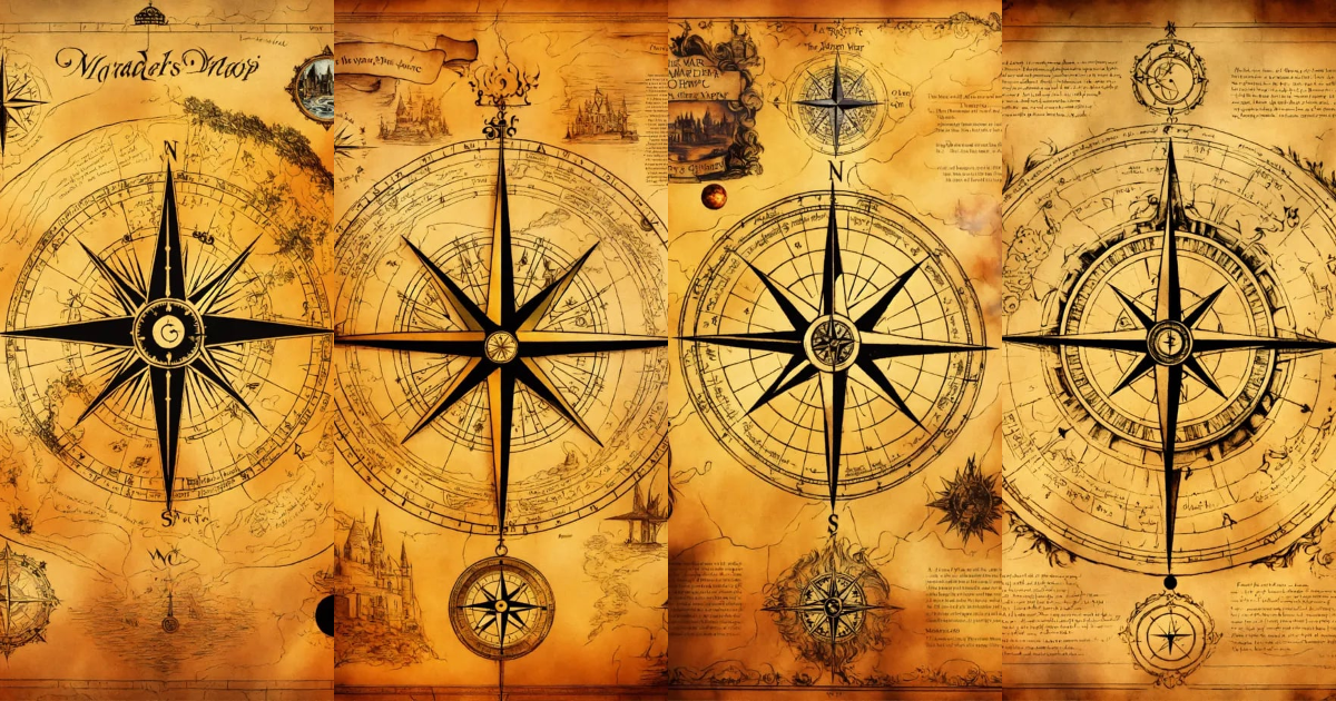 Lexica - The marauder's map from harry potter, in the center the ...