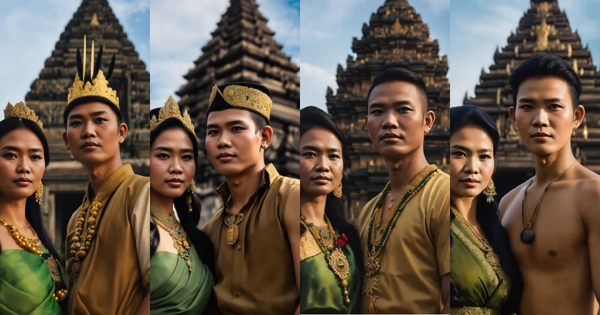 Lexica - Handsome Javanese majapahit king and beautiful majapahit queen