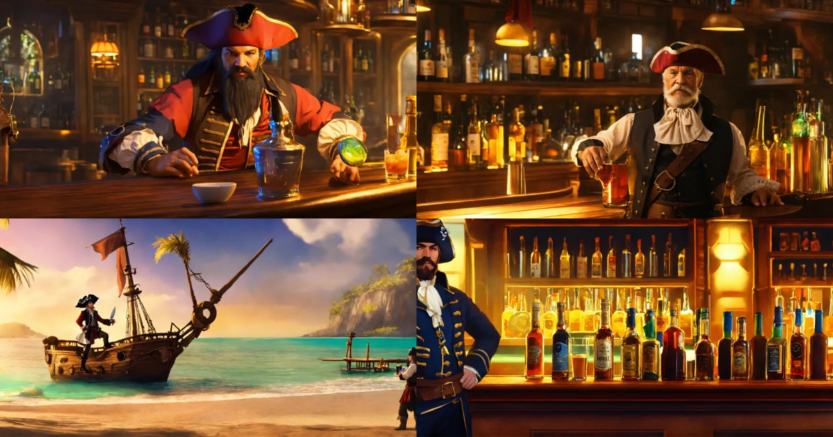 Lexica - Pirate Bartender old, 8k