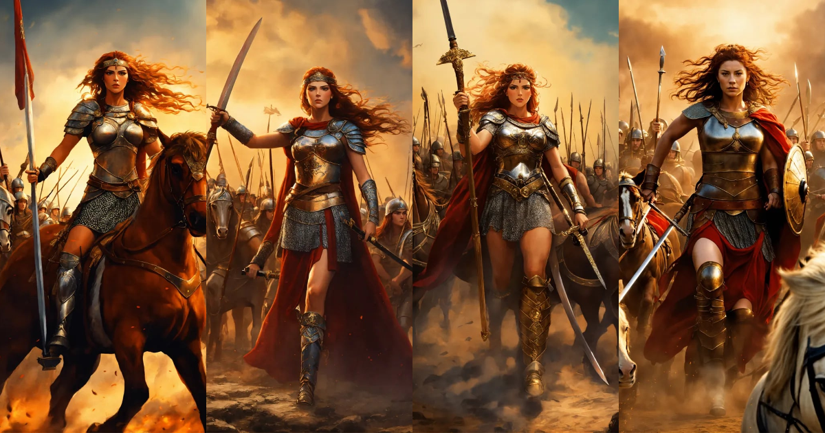 Lexica - An artist's depiction of Boudica, standing in a chariot ...