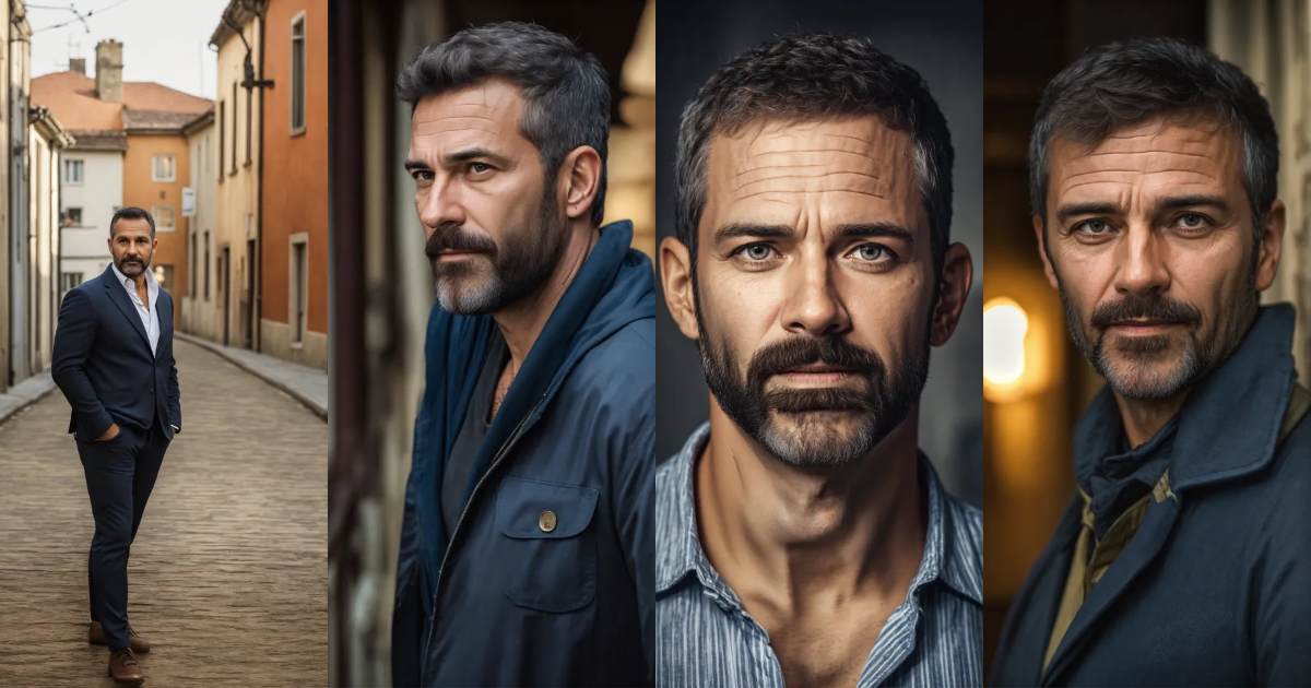 Lexica - Sly man in his 40s. A man looking at the camera. Realistic photo.