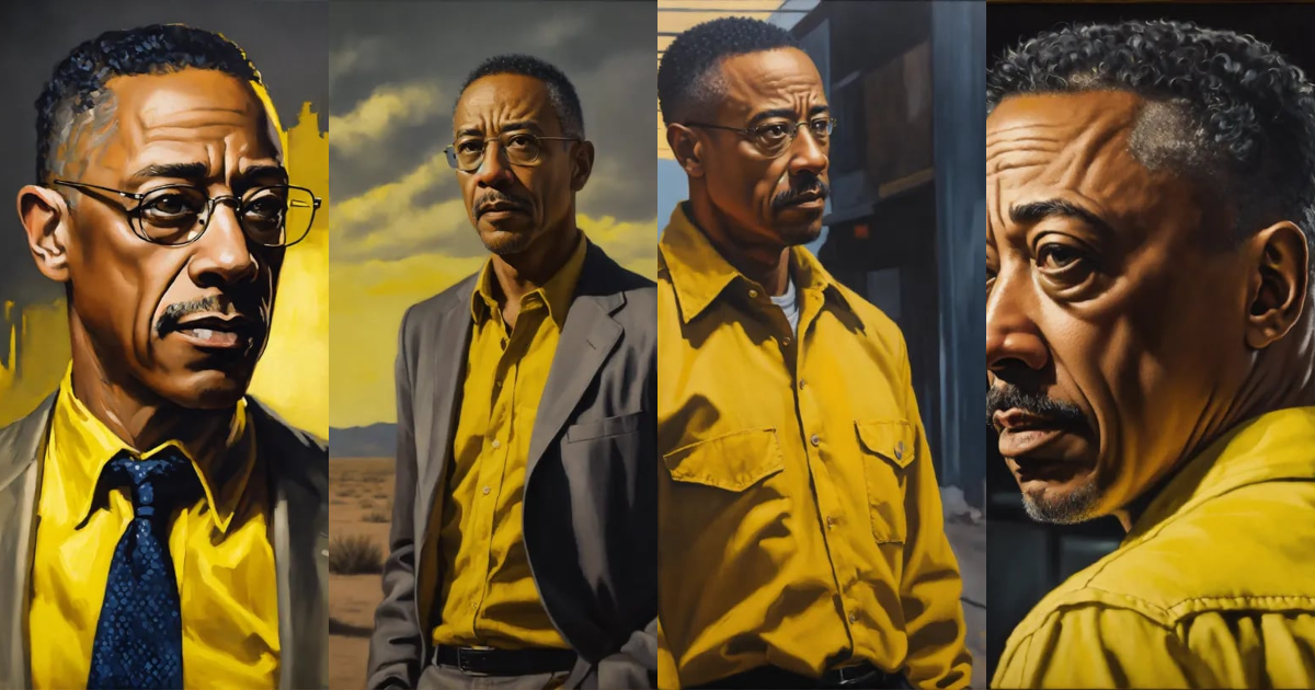 Lexica - Giancarlo Esposito, Gus Fring, Retro oil painting, Moody ...