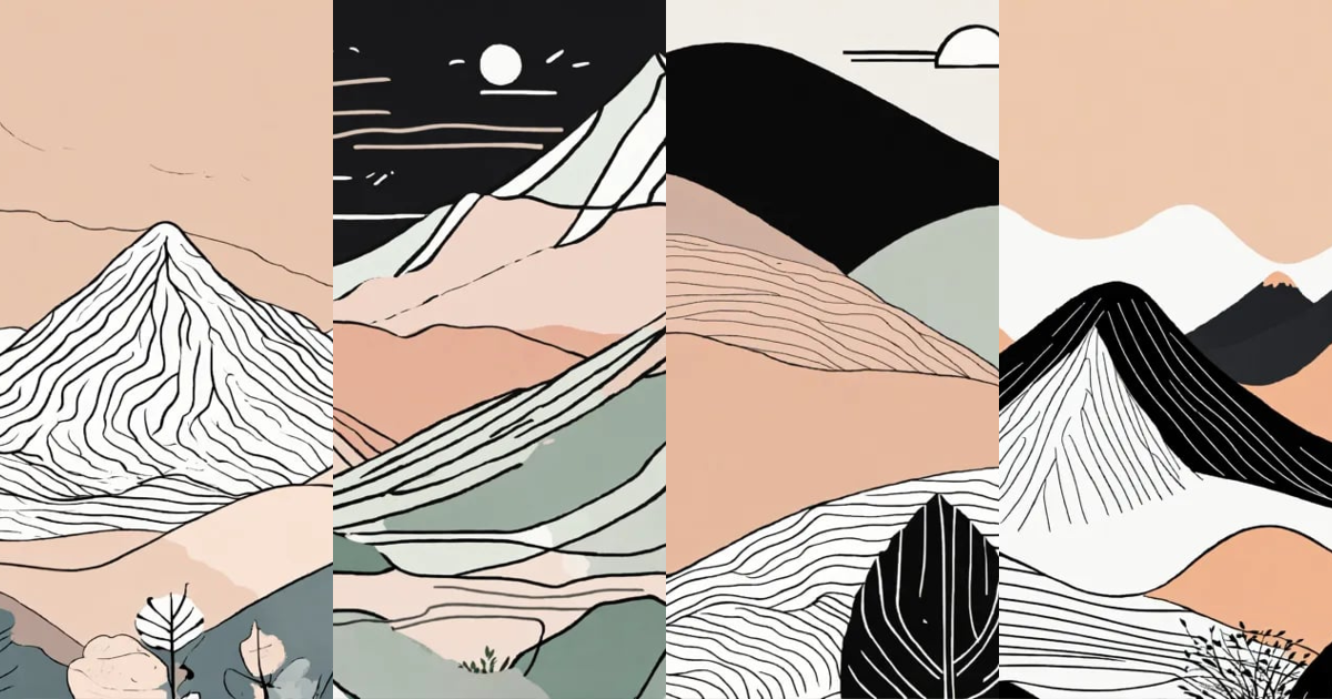 Lexica - The abstract , creative art, soft colors mono chromatic, shape ...