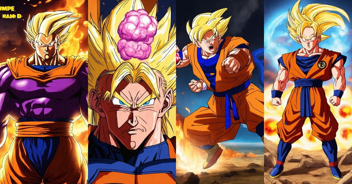 Lexica - M Donald trump as a powerful dragon ball z character against a ...