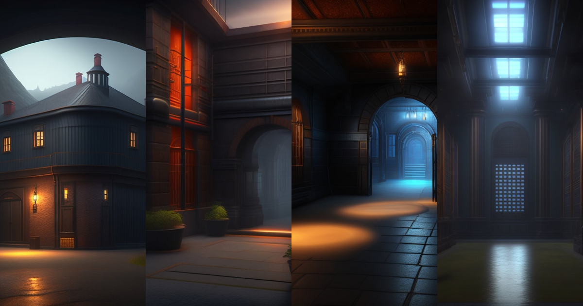 Lexica - Prison ,dark, highly detailed, 2k, upscaled