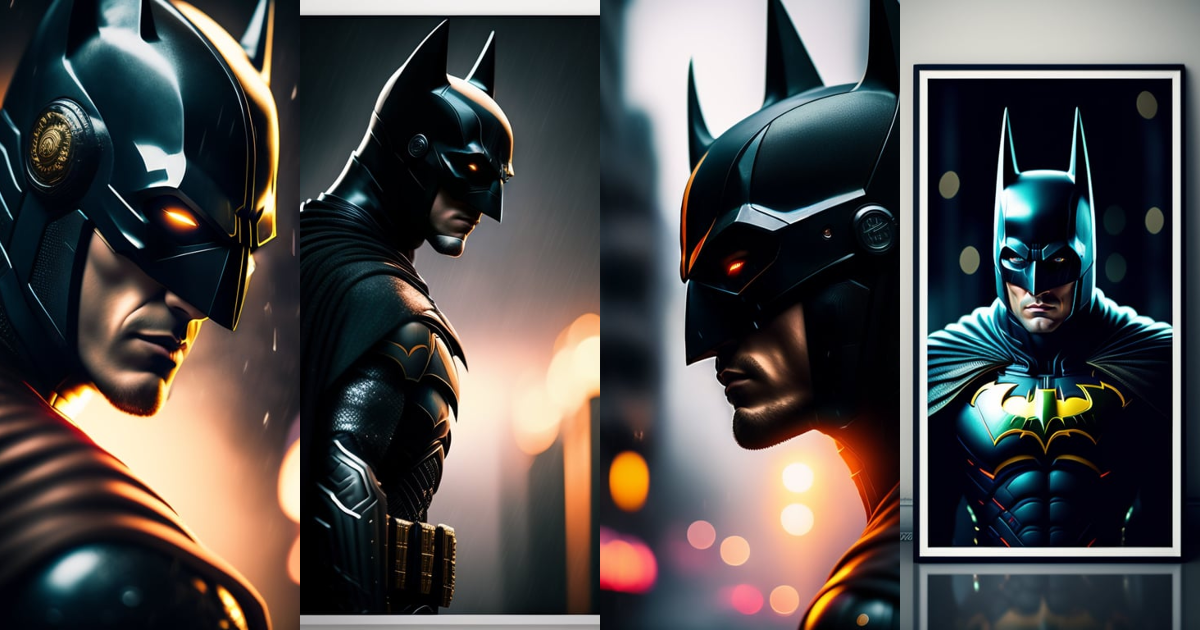 Lexica - Cyborg batman, film poster, grain, cinematic, fog, city, dark ...