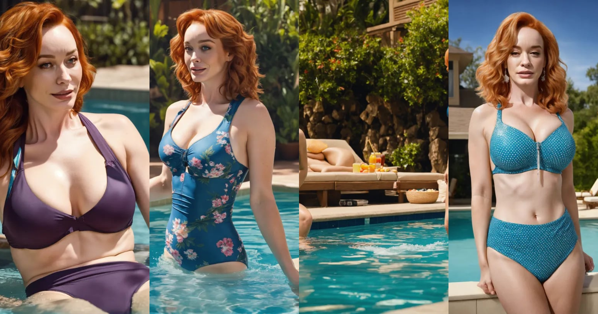 Lexica - Christina Hendricks, Dolly Parton, Brie Larson, as fitness model, younger, side view ...