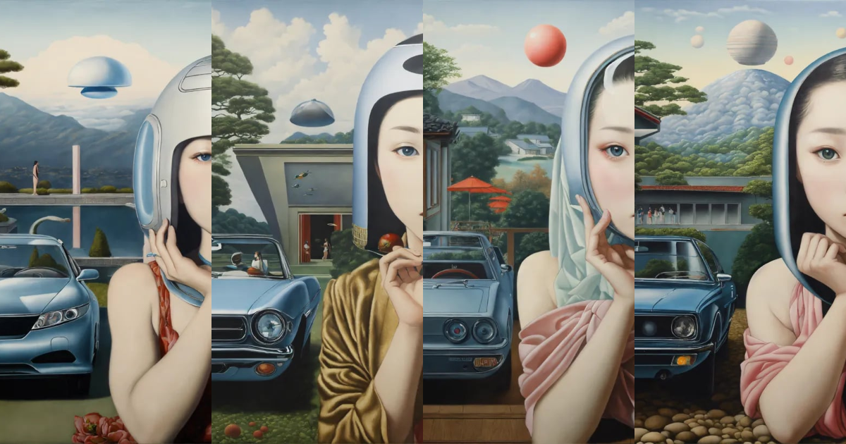 Lexica - In a hyperrealistic optical illusion painting, The Japanese ...