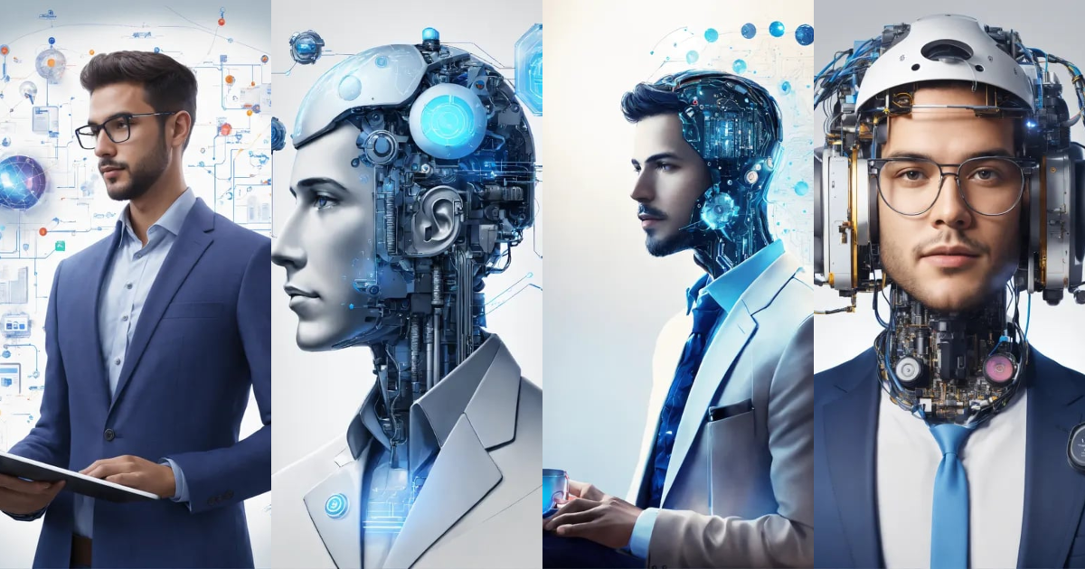 Lexica - A illustration of an innovative entrepreneur man with an ...