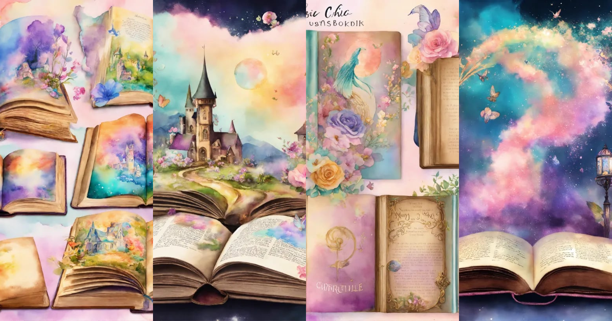 Lexica - Shabby chic dreamy mist pastel junk journals Fantasy Book ...