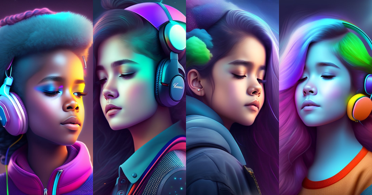 Lexica - A tired girl is relieved of his tiredness by listening to a ...