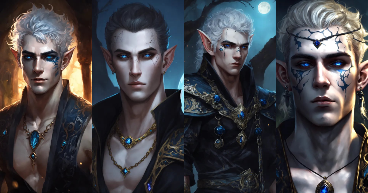 Lexica - Fantasy portrait of a gaunt male elf, sickly thin, gaunt body ...