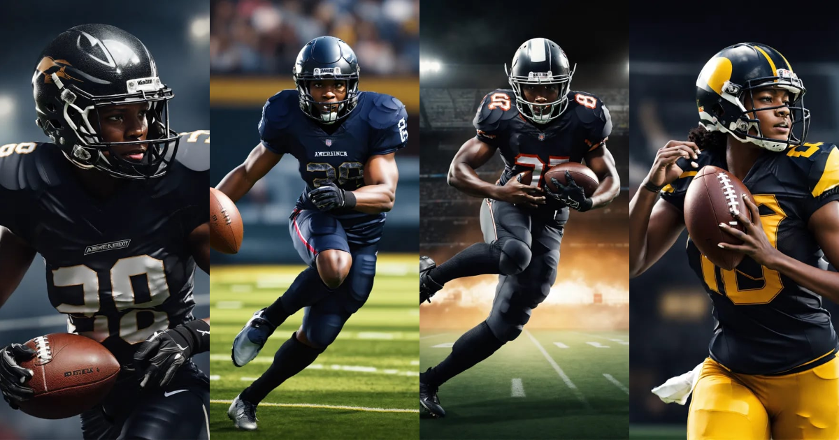 Lexica - Create a realistic photo of a black woman American football ...