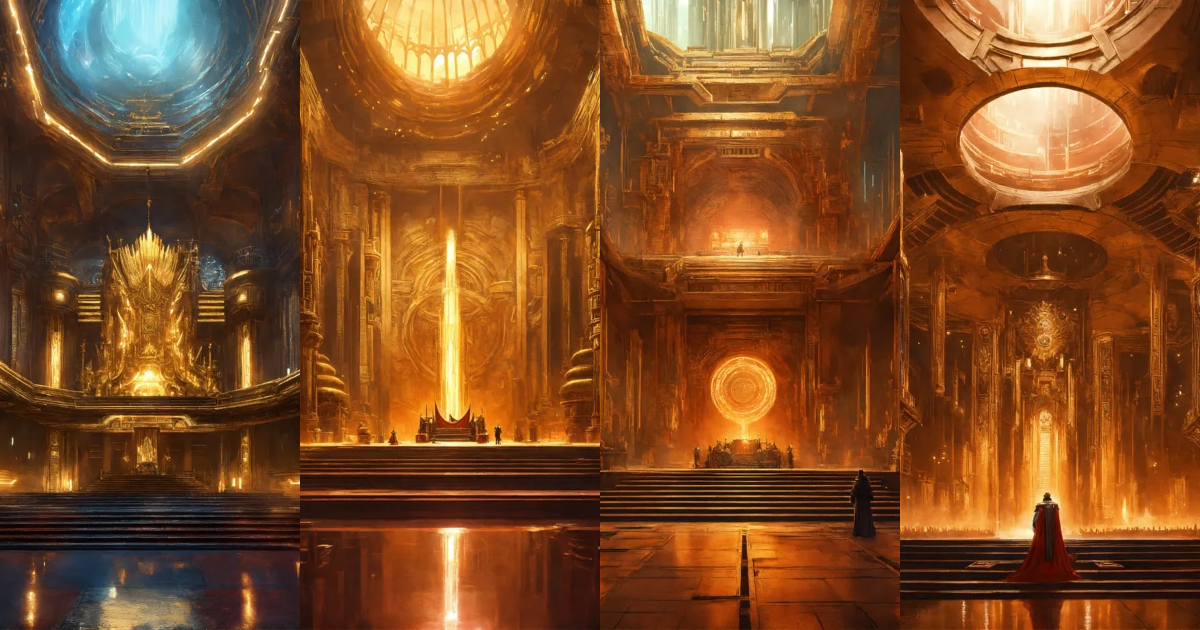 Lexica - Massive gigantic sci fi emperors throne room