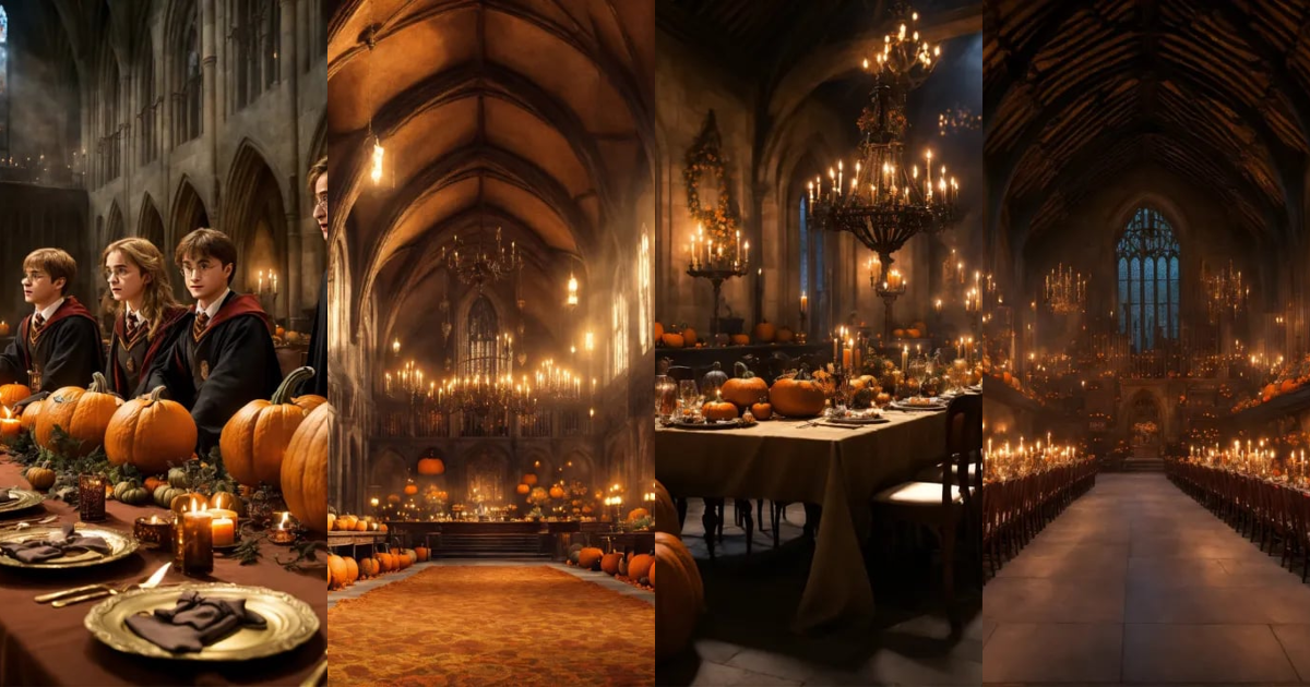 Lexica - Photorealistic, harry potter, Ron and Hermione in the great ...