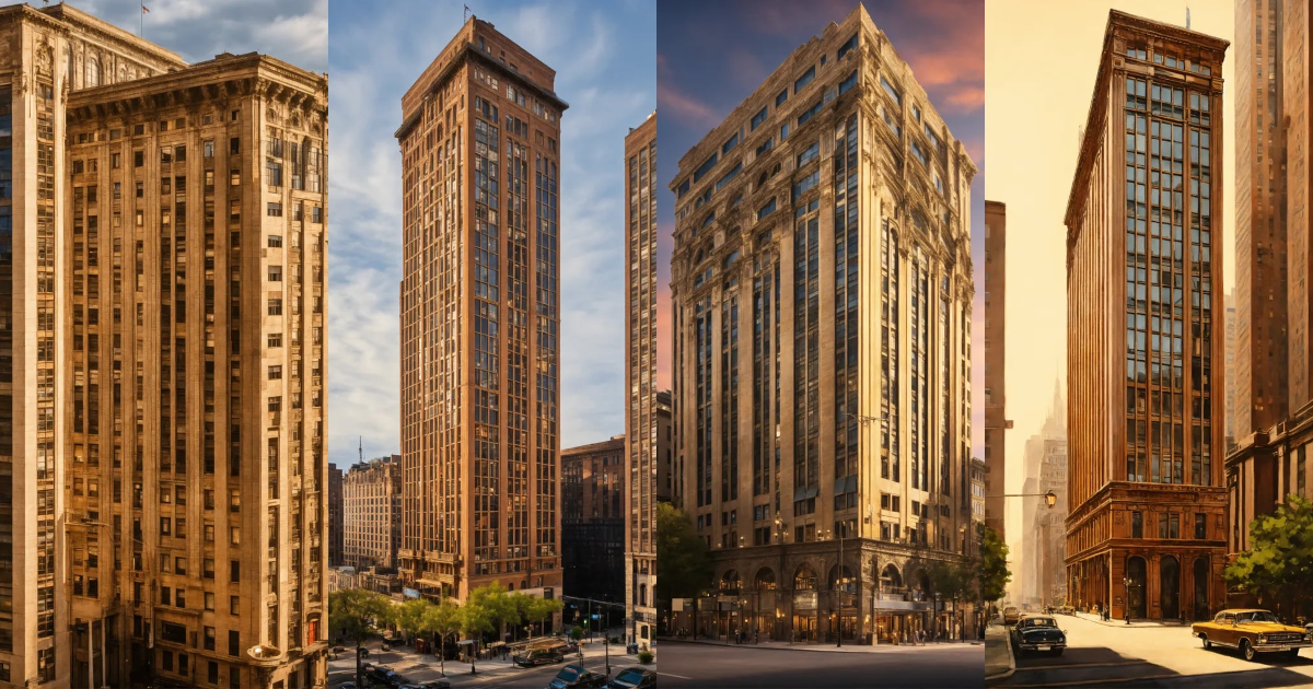 Lexica - A 20th century palazzo style skyscraper in an American city