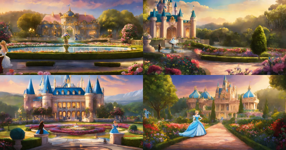 Lexica - Cinderella and the Prince Reunited Background A beautiful ...